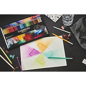 Chalk-Pastel Pencil - STABILO CarbOthello - ARTY+ - Tin of 12 - Assorted Colors