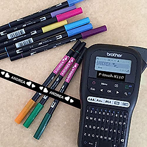 MarkDomain Compatible Label Tape Replacement for Brother P Touch Tze-131 Tze-231 Tze-335 Label Tape 12mm 0.47" (Black on Clear/White&White on Black) for P Touch PT-D210 Label Maker, Laminated, 3-Pack