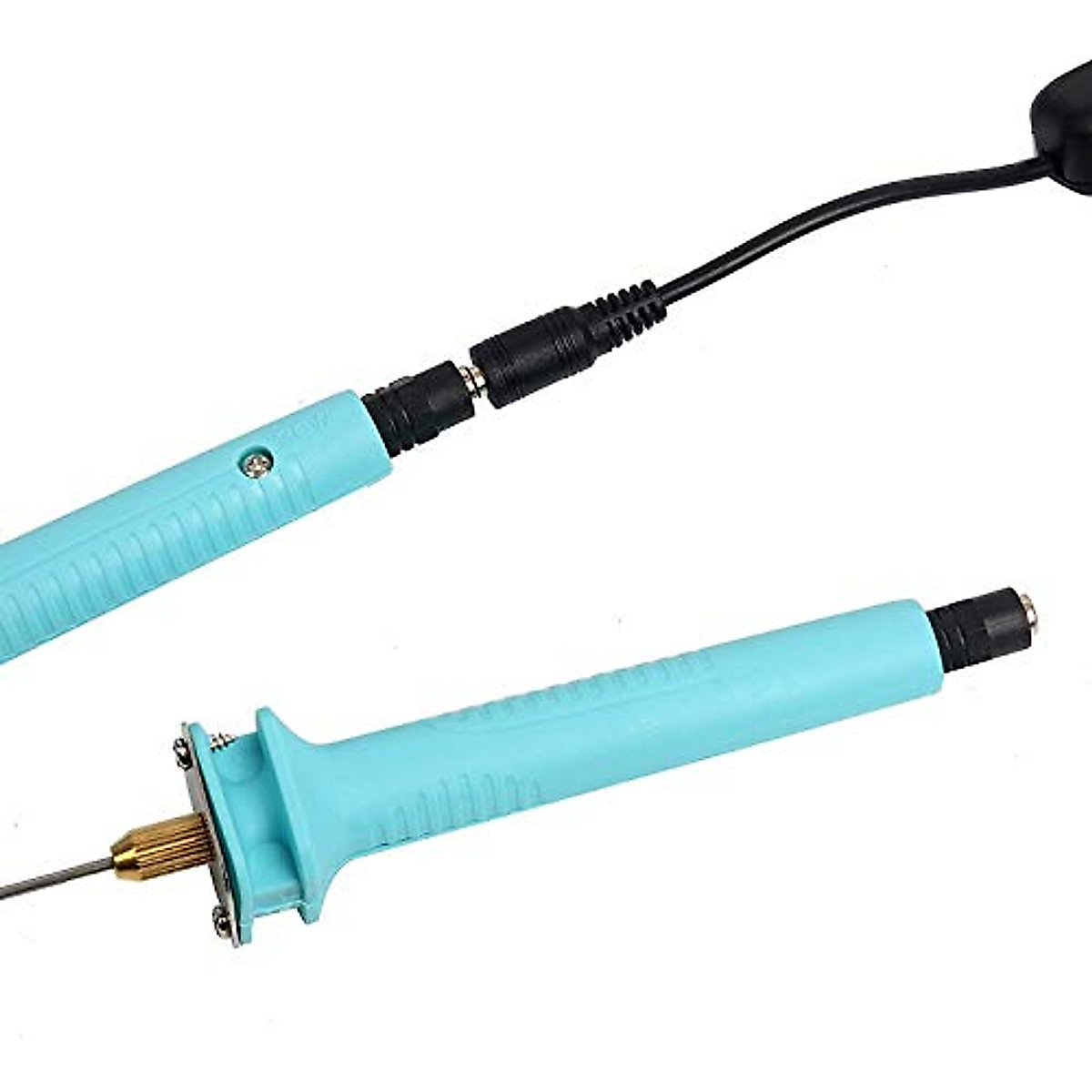 YaeTek 2 Pcs Foam Cutter Electric Cutting Machine Pen 100V-240V 15W Craft Hot Knife 10CM Styrofoam Cutting Pen with Electronic Voltage Transformer Adaptor, 2 x Foam Pen Cutters