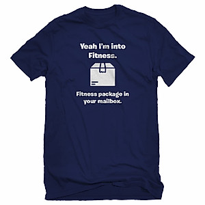Fitness Package in your Mailbox X-Large Navy Blue Unisex T-Shirt