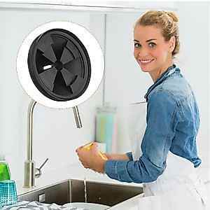 Garbage Disposal Splash Guard, Upgraded EPDM Rubber 3 3/8" for InSinkErator Evolution Series QCB-AM Kitchen Sink Baffle Drain Cover Removable Quiet Collar Insert Parts