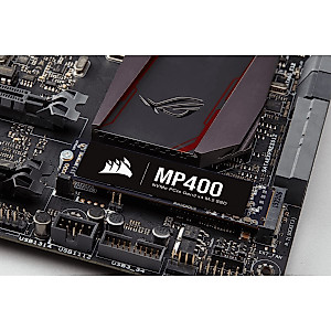 Corsair MP400 4TB M.2 NVMe PCIe x4 Gen3 SSD (Sequential Read Speeds of up to 3,480 MB/s, Write Speeds of up to 3,000 MB/s, High-Density 3D QLC NAND) Black