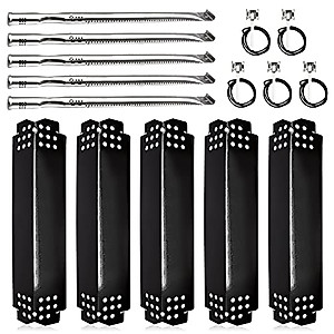 Yiming Replacement Parts for Nexgrill 720-0882A 720-0896 720-0925 720-0896B 720-0896C Gas Grill Models. Grill Burner Tubes, Heat Plate Shields, Carryover Tubes and Ignitors for Nexgrill 5 Burner.