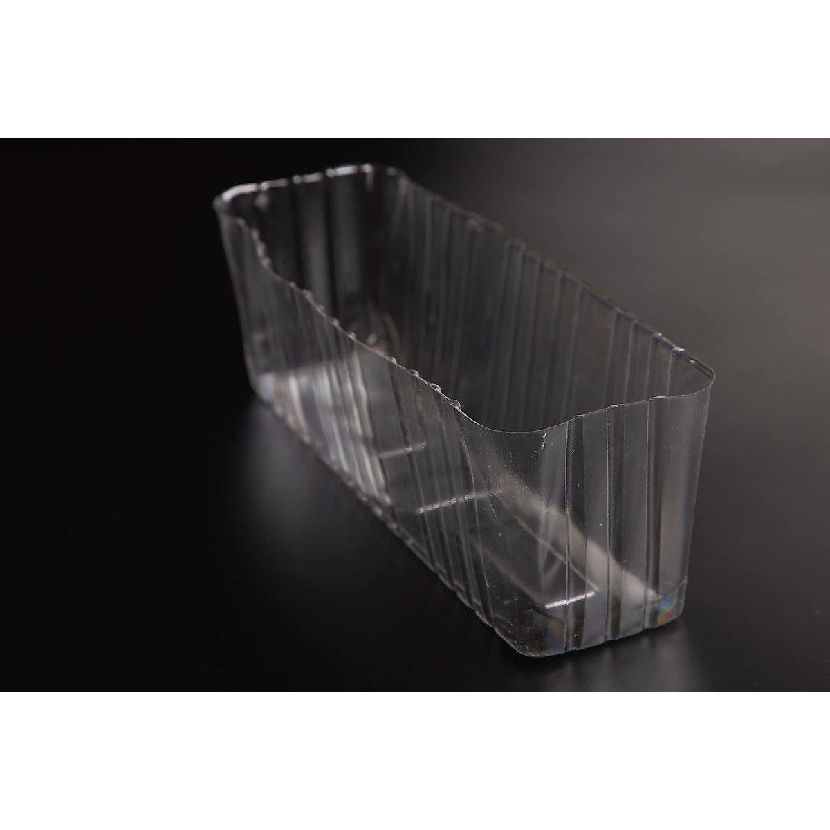 Plastic Liners for Wood Boxes (10.5”x 3” x 3.5”) Clear Plastic Liners for Planters l Plastic Liner Inserts for Planters (Sell in Pack of 12) (to fit12 Planter) (L120404)