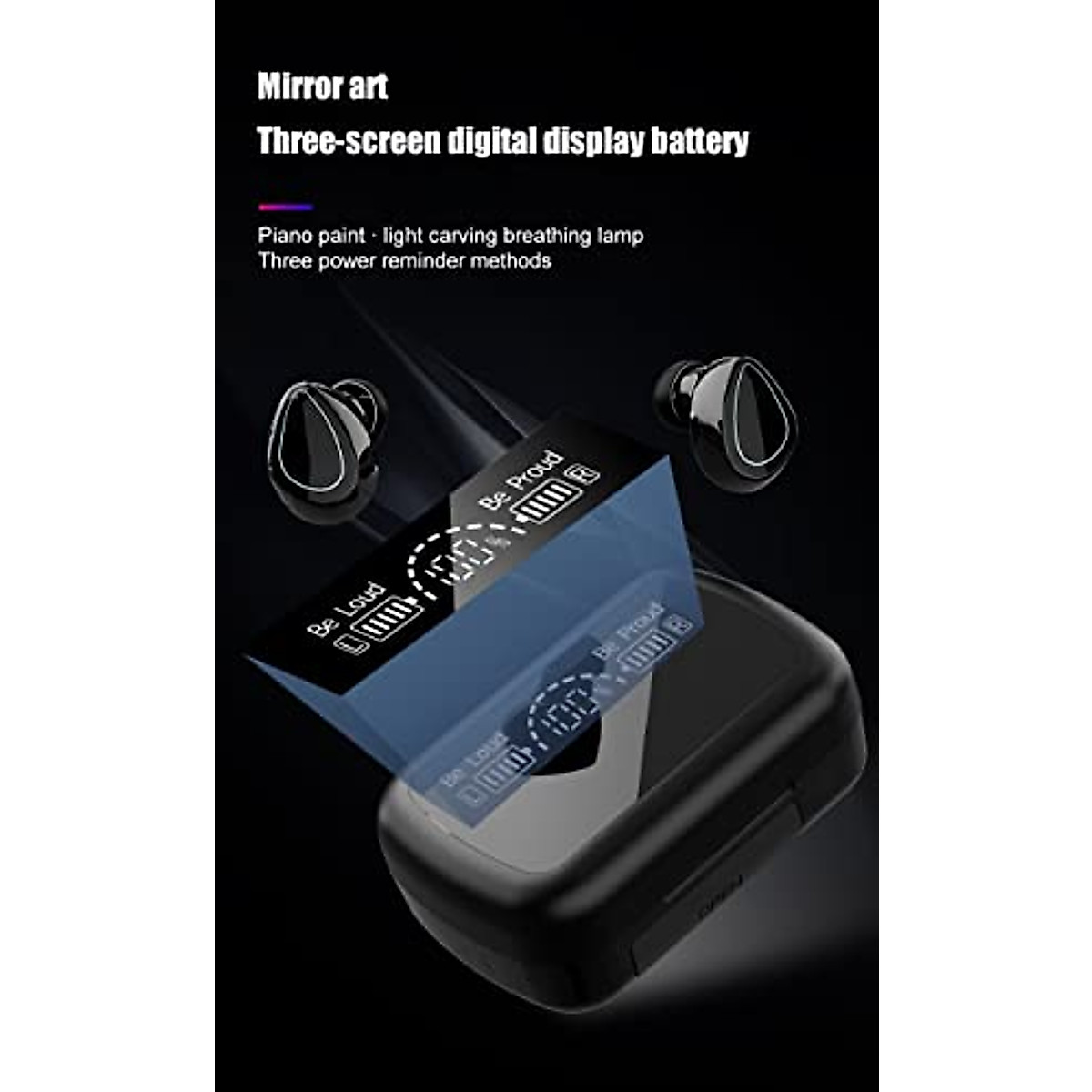 Wireless Earbuds, Bluetooth 5.2 Earbuds 140H Playtime Bluetooth Headphones HD Stereo Noise Cancelling Wireless Earphones in Ear with Mic, USB-C Charging Case, IP7 Waterproof Headset for Sports