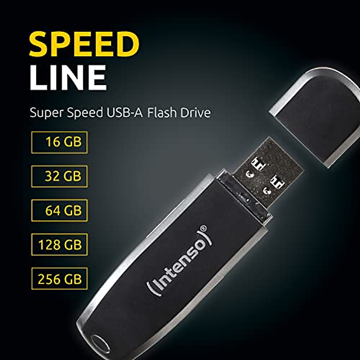 Intenso Speed Line USB Flash Drive 64 GB Black