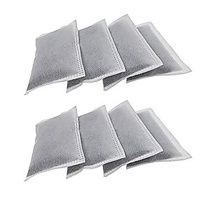 8 Pack Activated Charcoal Odor Absorbing Filter Refill Deodorizer Compatible with iTouchless Trash Cans 8 Gallon and Larger (Large)