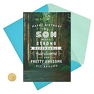 Hallmark Birthday Card for Son (Woodland Trail)