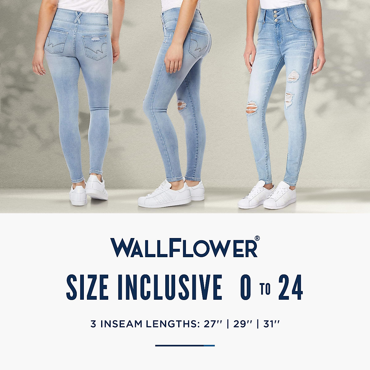 WallFlower Women's Sassy Skinny High-Rise Insta Soft Juniors Jeans (Standard and Plus), Riverton, 13