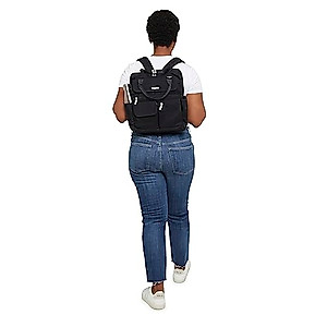 Baggallini womens Modern Everywhere Laptop Backpack, Sterling Shimmer, One Size US