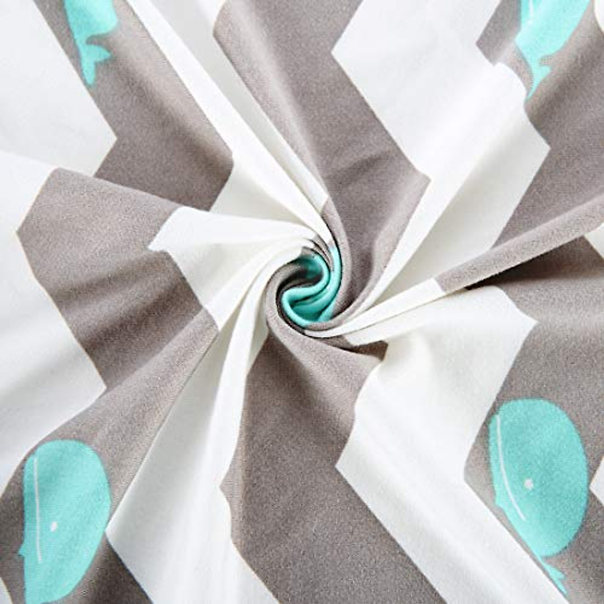 COSMOPLUS Stretch Fitted Changing Pad Cover 2 Pack Stretchy Changing Table Pad Covers for Boys Girls, Whale/Cloud