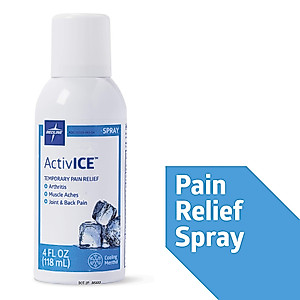 Medline ActivICE Spray Cooling Gel, Topical Pain Relief for Arthritis, Joint, Muscle, Back & Body Aches & Pain, 4 oz