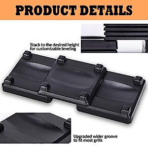 Griddle Leveling Shims Kit for Blackstone, Stackable Leveling Kit Grill Accessories - Effortless Leveling, Versatile Compatibility, Compact and Portable, 4 Pack 1/4" and 4 Pack 1/8"