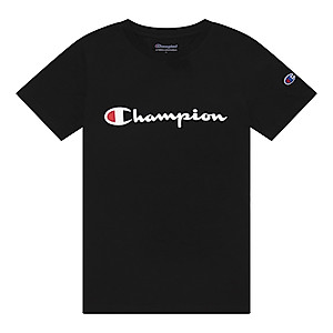 Champion Boys 2 Piece Short Sleeve Shirt And Fleece Jogger Set Infant Clothes (24 Months, Black/Oxford Heather)