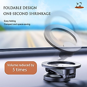 Gorphi fits MagSafe Car Mount [20 N52] Magnetic Phone Holder for Car, Hands Free iPhone Car Holder Dash Mount for Car Fit for iPhone 15 14 13 12 Pro Max Plus Mini,Black