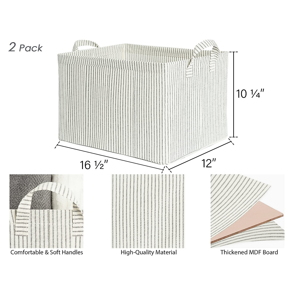 StorageWorks 2-Pack Narrow Storage Bins with 2-Pack Storage Bins