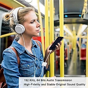 Anytrox 3 in 1 Headphone Adapter for iPhone,3.5mm Earphone Aux Audio and Charge Adapter Splitter Compatible for iPhone 14 13/12Pro/11/X/8 and iPad(White)