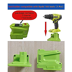 Alian for Ryobi USB Charger Adapter,for Ryobi 150 Watt Powered Inverter,18V DC to AC 110V 120V Converter,Adaptor for Ryobi 18V Battery,Car Inverter as Generator with LED Light,Power Tool Inverter