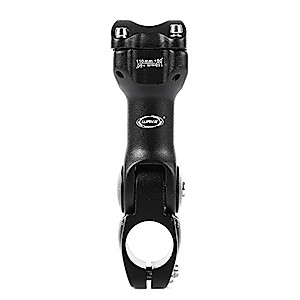 Wake MTB Stem 31.8 110mm 60 Degree Adjustable Bike Stem Mountain Bike Stem Short Handlebar Stem for Most Bicycle, Road Bike, MTB, BMX, Fixie Gear, Cycling (Alloy, Lightweight, Black)