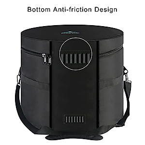 EASTROCK 5-Piece Drum Bag Set for 12" Tom, 10" Tom, 14" Snare, 16" Floor Tom, 22" Bass Drum, Drum Cases (5pc Fusion Set)