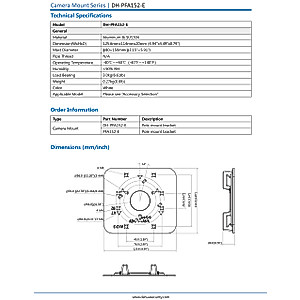 DahuaOEM PFA152-E Mount Security Accessory