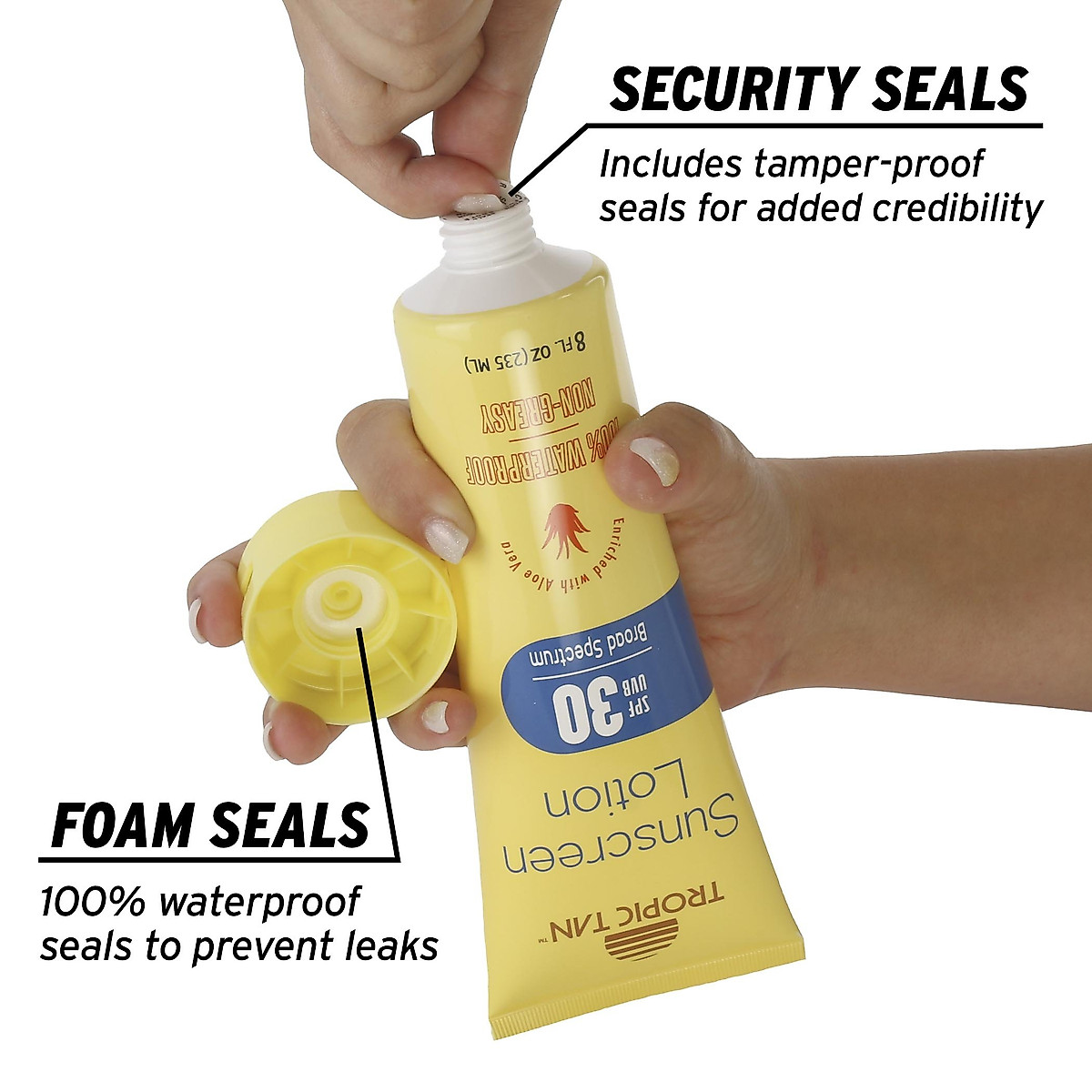 GoPong Hidden Alcohol Flasks, 2 Secret Booze Bottle Liquor Containers for Cruises, Concerts, Dorms and Games - Choose Between Sunscreen and Ice Packs 8oz