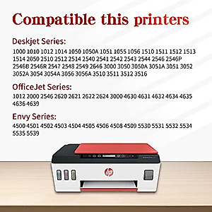 Foiset Remanufactured 61 Black Ink Cartridge for HP Ink 61 Replacement 61xl Cartridege with HP Envy 4500 4501 5530 Deskjet 1510 2540 2541 2542 3510 3050A Officejet 4630 4635 Printer