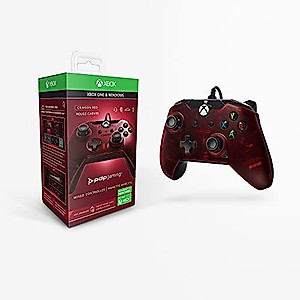 PDP Gaming Wired Controller: Crimson Red – Xbox One