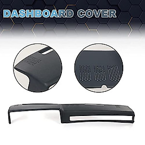 PIT66 Dash Cover Compatible with 1981-1991 GMC Chevy Trucks Dashboard Cover Dark Blue