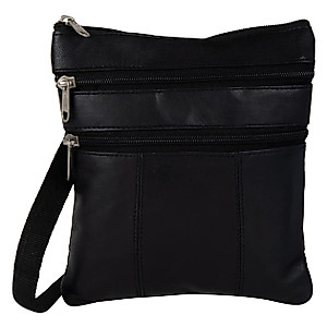 Liberty Leather Crossbody Purse for Women Small Crossover Long Over the Shoulder Sling black Women’s Purses and Handbag