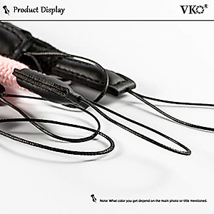 VKO Soft Camera Wrist Strap Compatible with Sony ZV-1 RX100 RX100II RX100III RX100IV RX100V G5XII G7X G7XII G7XIII G9X G9XII GR GRII GRIII Hand Strap Black