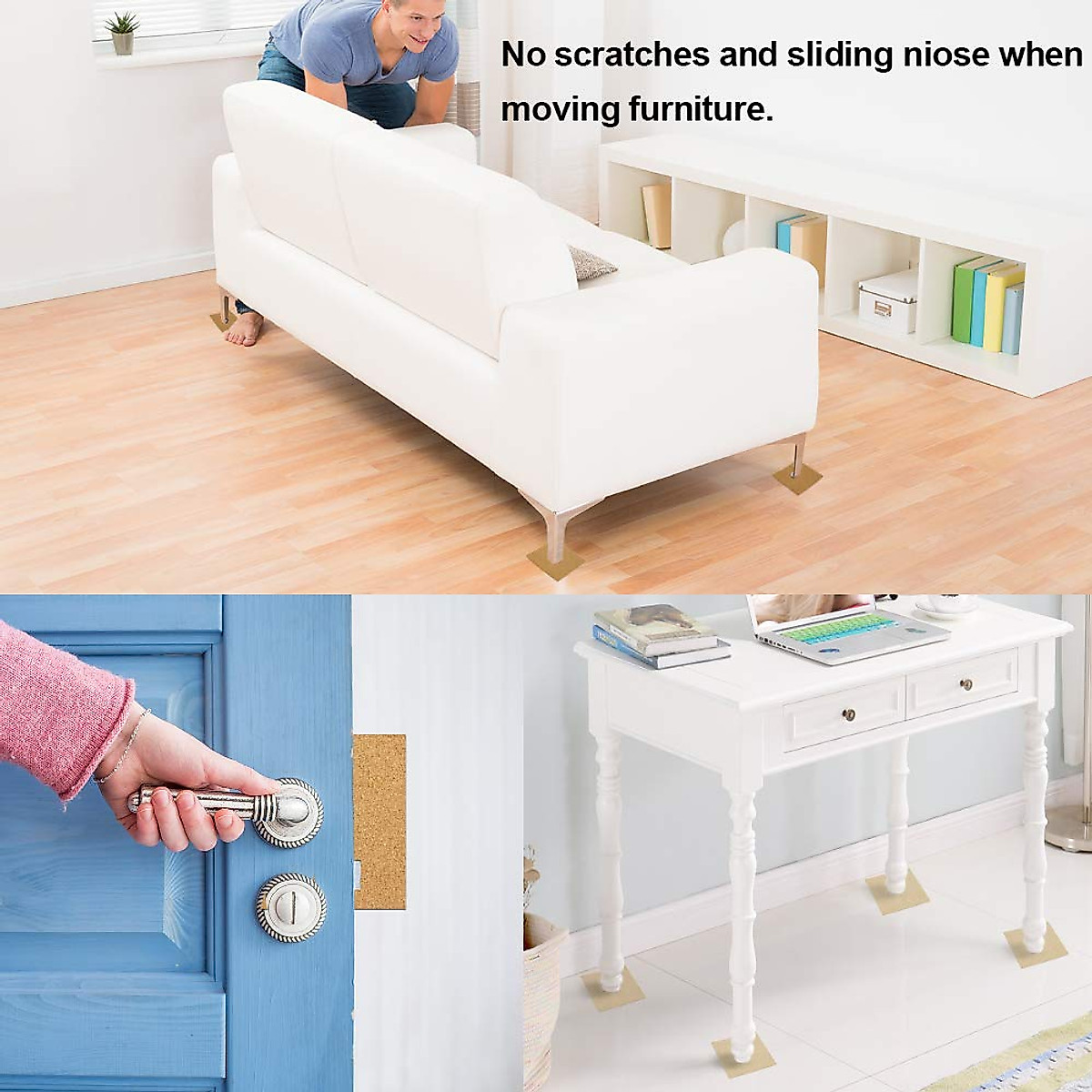 Blisstime 36 Pcs Self-Adhesive Cork Round for DIY Coasters, 4"x 4" Cork Circle, Cork Tiles, Cork Mat, Cork Sheets with Strong Adhesive-Backed