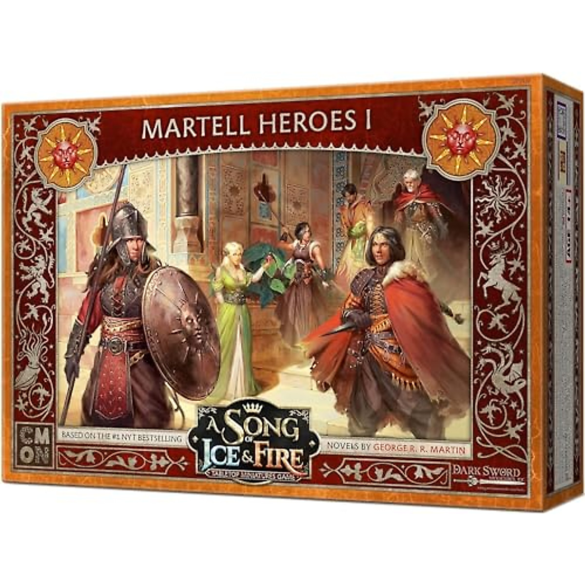 A Song of Ice and Fire Tabletop Miniatures Game Martell Heroes I Box Set (Multilingual Edition) - Strategy Game for Adults, Ages 14+, 2+ Players, 45-60 Minute Playtime, Made by CMON