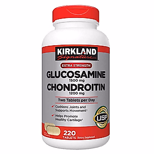 Kirkland Signature Glucosamine & Chondroitin, 220 Tablets (4 Pack)