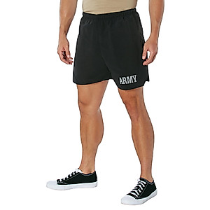 Black Army Physical Training Shorts Swimming Trunks - Large
