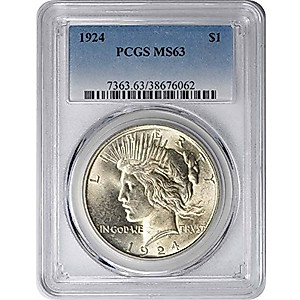 1924-P Peace Dollar MS63 PCGS