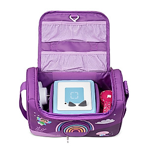 Tonies Listen & Play Bag - Secure Protection for your Toniebox, Headphones, Charging Station, and 6 Characters - Over the Rainbow