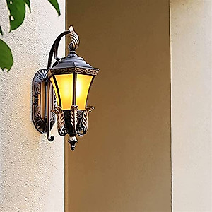 HZYDD Wall Lamp,Retro Outdoor Aisle Home Garden Patio Door Wall Lamp,Glass Wall Lamp,Reading Lamp,Farmhouse Porch Headboard Dressing Table Lighting
