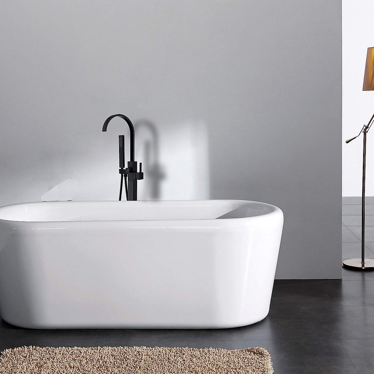 Freestanding Bathtub Faucet with Hand Shower