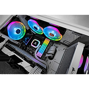 Corsair QL Series, Ql120 RGB, 120mm RGB LED Fan, Triple Pack with Lighting Node Core, Black, Compatible with Desktop