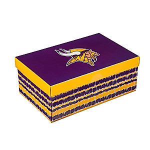Team Sports America NFL Minnesota Vikings, Stemless 17 OZ Wine Glass & Beer Mug 16 OZ Gift Set with Box | Keeps Drinks Cold | Officially Licensed