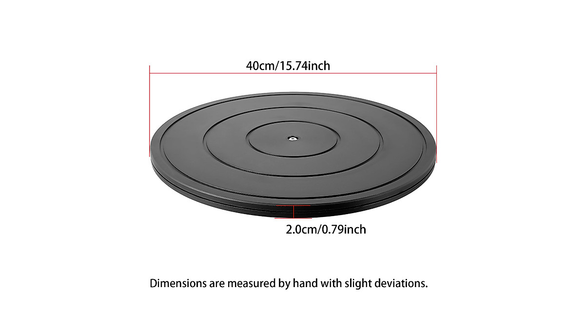 HSTECH 16-Inch Heavy Duty Lazy Susan Rotating Stand