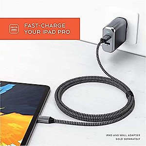 Satechi USB-C to USB-C 100W Charging Cable for USB Type-C Devices - 6.5 Feet (2 Meters) - Compatible with 2020/2019 MacBook Pro, 2020/2018 iPad Pro, 2020/2018 MacBook Air