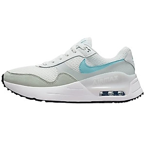 Nike Air Max SYSTM Women's Running Shoes (Summit White/Ocean Bliss, us_Footwear_Size_System, Adult, Women, Numeric, Medium, Numeric_10)