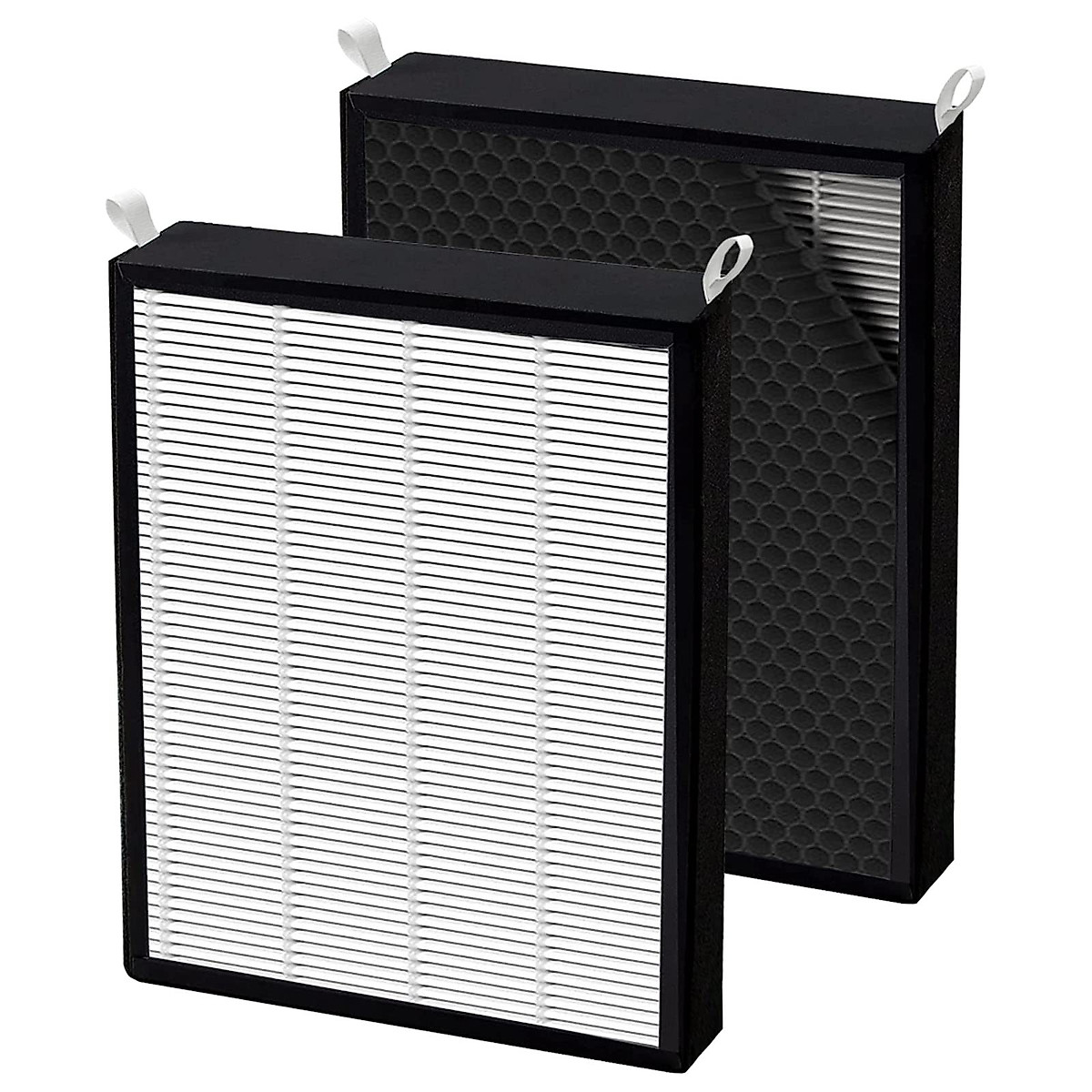2 Pack True HEPA/Carbon Filters Replacement Compatible with NUWAVE OxyPure Large Area Smart Air Cleaner Purifier Models 47001, 47002, 47003, 47004, 47005, and 47006., Activated Carbon + HEPA Combo