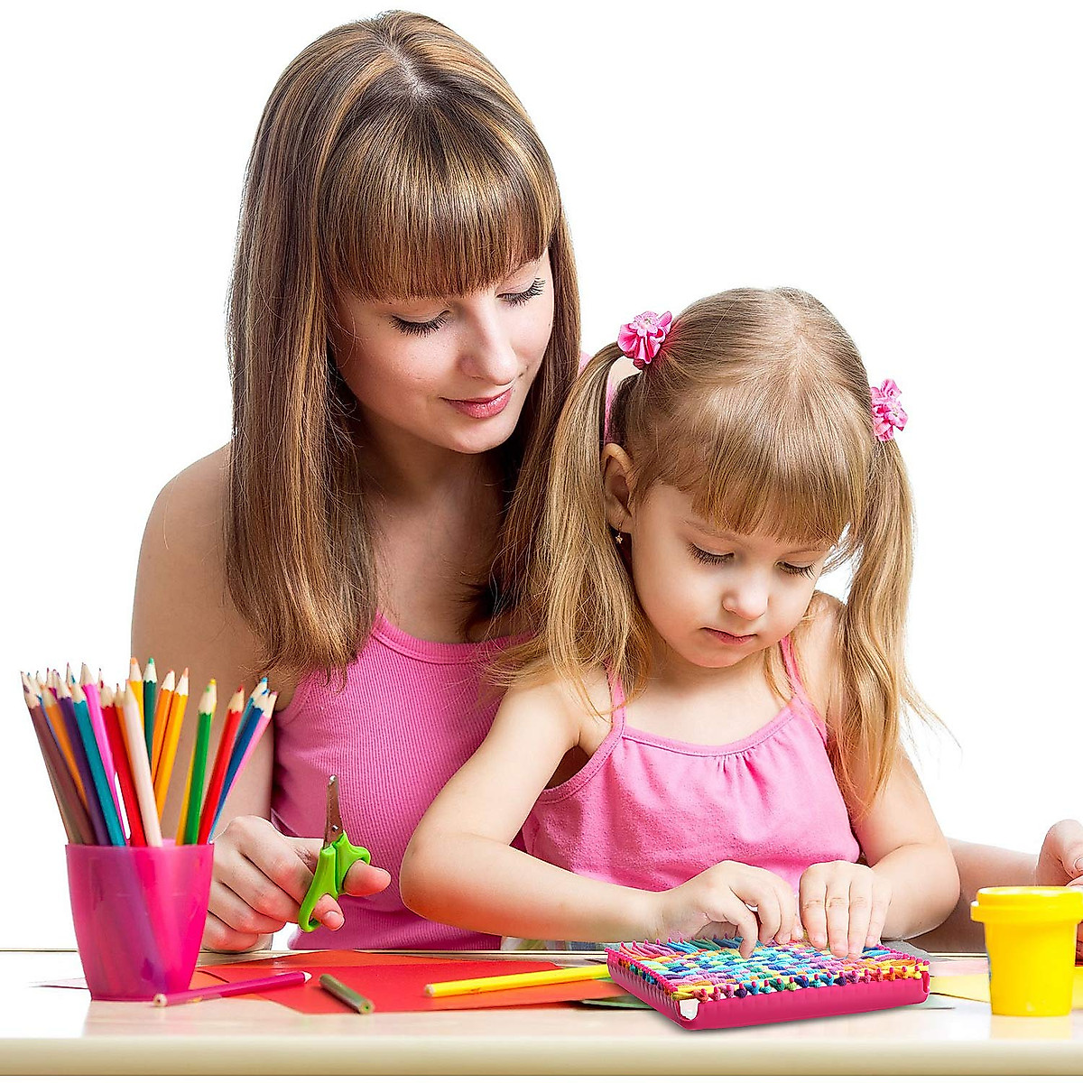 12 Colors Loop Potholder Loops Weaving Loom Loops Bulk Weaving Craft Loops with Multiple Colors for DIY Crafts Supplies Compatible with 7 Inch Weaving Loom (192 Pieces)