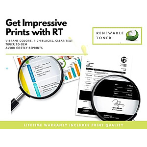 RT MICR Compatible Replacement for 58A CF258A 258A OEM Modified Toner | Laser Pro M404n M404dn M404dw MFP M428fdw M428fdn M428dw M404 M428 | 58X CF258X Check Printer Cartridge