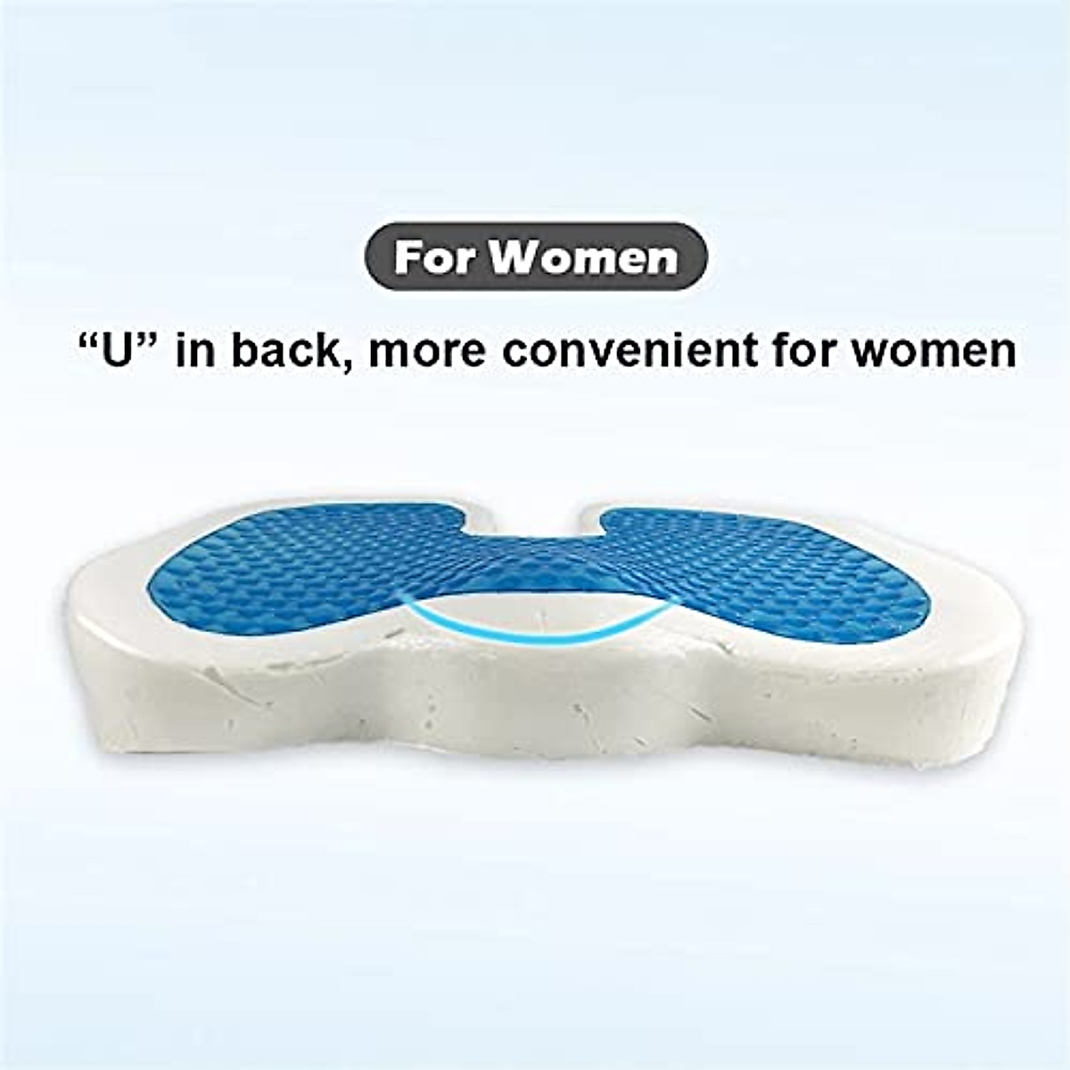 gyp Seat Cushion, Summer Tailbone Cushion Gel Cushion Breathable Coccyx Cushion Ergonomic Posture Seat Pads Cushion Chair Pad Orthopedic Seat Cushion (Color : A)