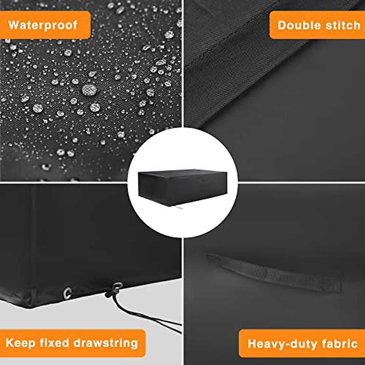 KAWIVAST Patio Furniture Covers Waterproof, Outdoor Furniture Cover, Outdoor Table Covers Waterproof Rectangle, Weatherproof Patio Sectional Cover, Outdoor Furniture Covers for Patio Furniture