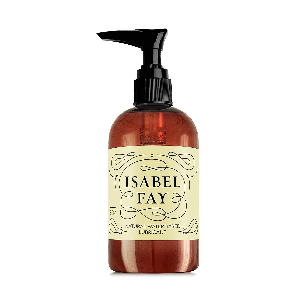 Isabel Fay Natural Water Based Personal Lubricant for Sensitive Skin, No Parabens, No Glycerin, 8 oz